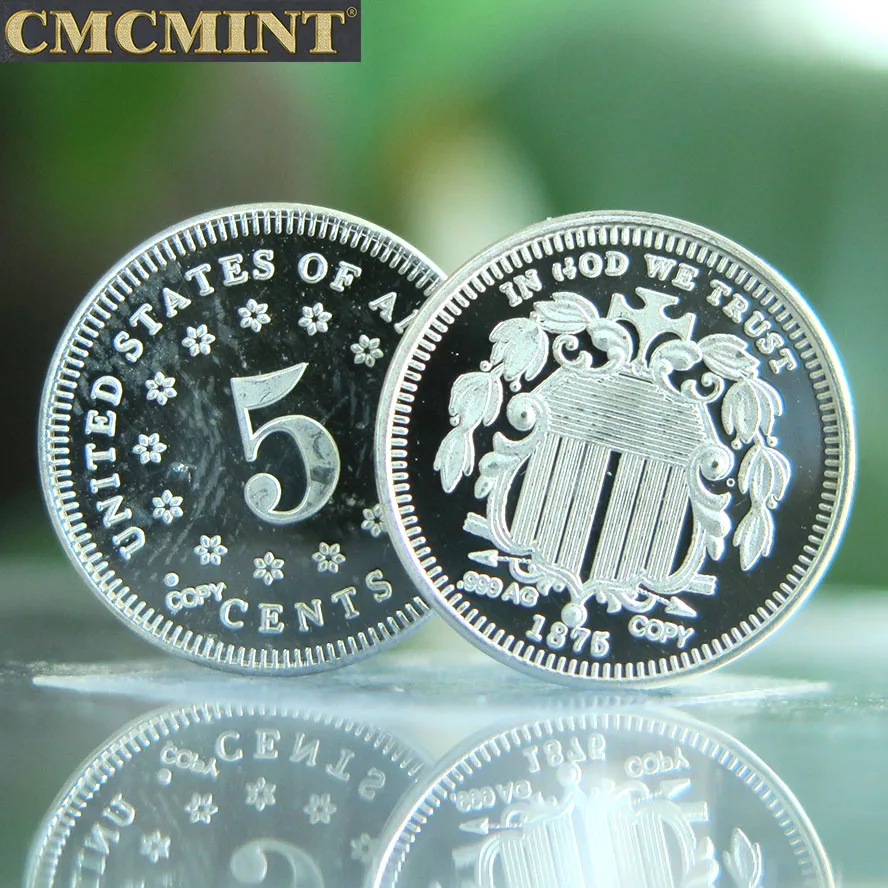 Hot Sell 1 Gram 999 Fine Silver 1875 5 Cent Round Coin - Buy Scorpion ...