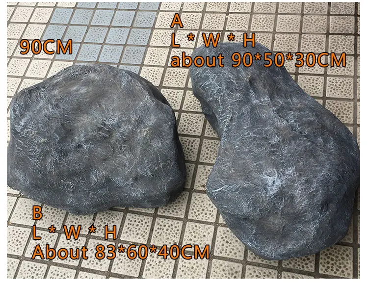 Wholesale Artificial Faux Decorative Rocks Stone Fiberglass Stone - Buy ...