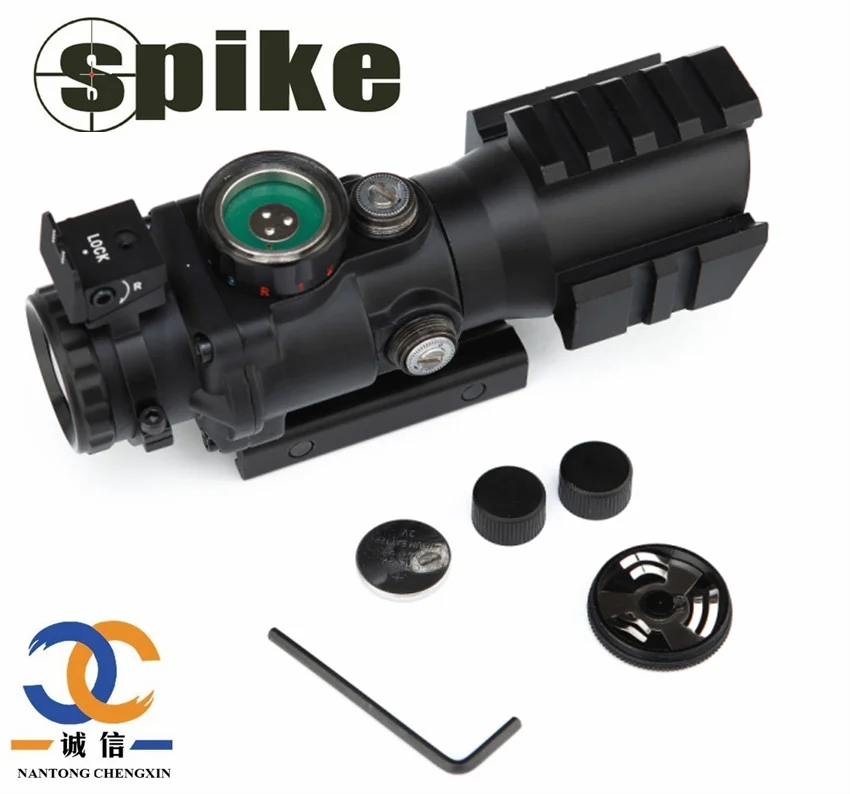 Spike Compact Prism Scopes,4x32 Matte Black Rifle Scope - Buy ...