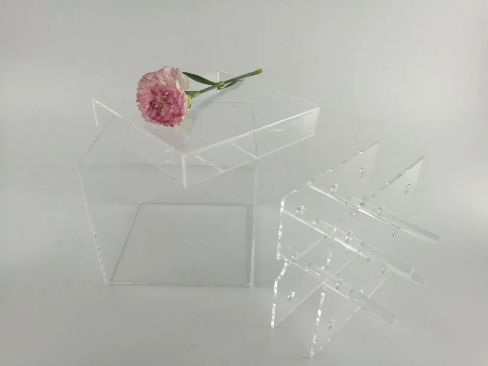 Factory Direct Supply Of Clear Acrylic Box,Acrylic Flower Box With Lid ...