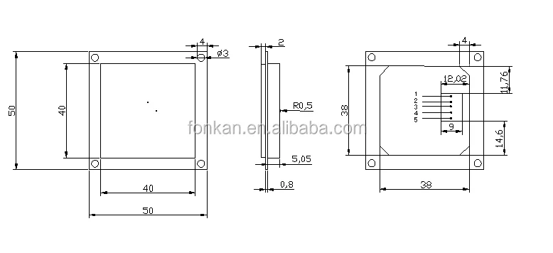 865-868mhz Ttl232 Uhf Rfid Module With Ceramic Antenna Free Sdk Support ...