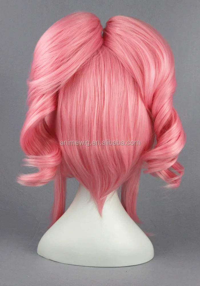 High Quality 45cm Short Code Geass-anya Alstreim Pink Curly Synthetic ...