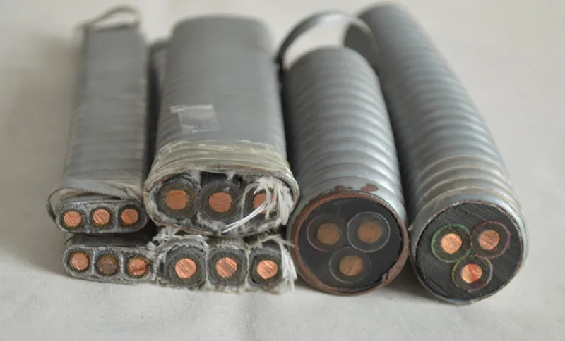 Esp Flat Electrical Submersible Pump Cable 4awg Qyeq 450 Degree F 232 ... Esp Flat Electrical Submersible Pump Cable 4awg Qyeq 450 Degree F 232 ...