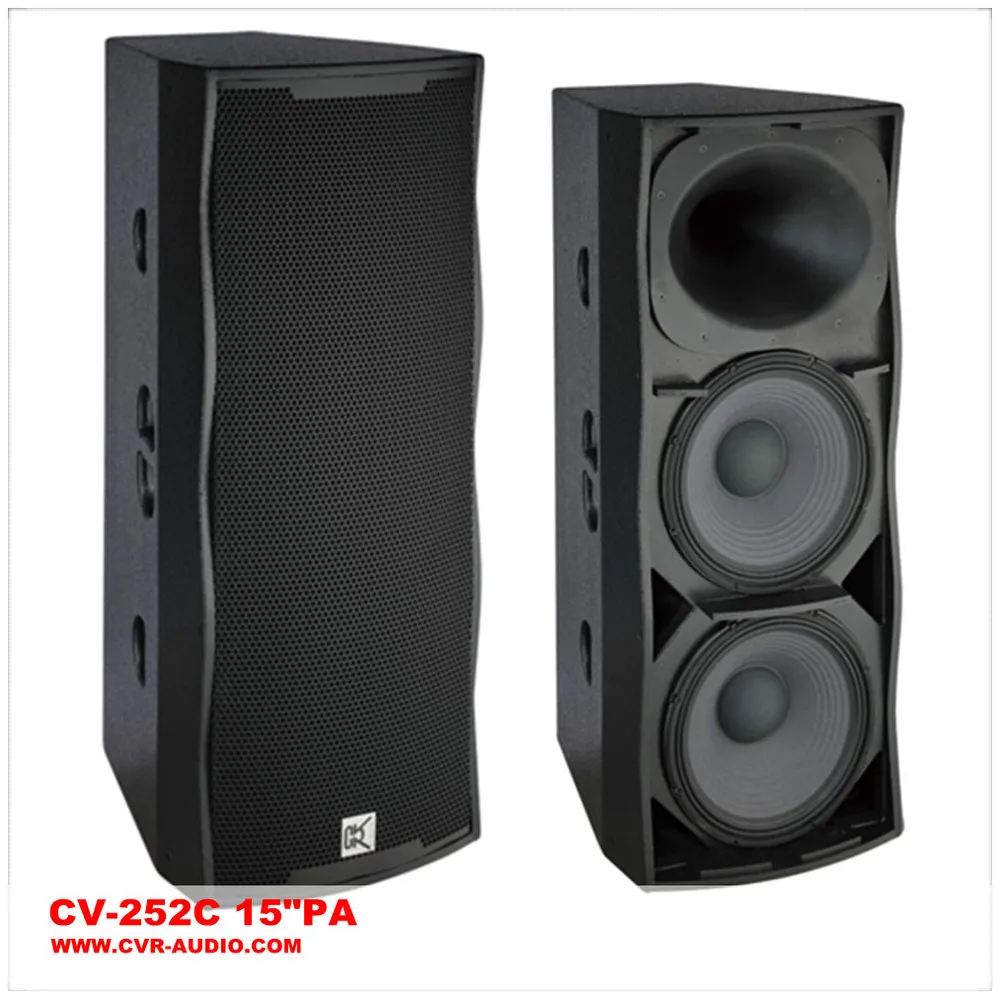 Cvr Audio Speaker Portable Mixer+double 15 Inch Loud Speaker\dual 15 ...
