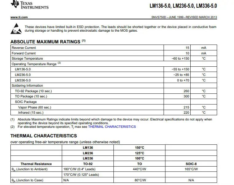 Nsc Reference Diode Precision 5v Shunt Regulator Diodes Voltage ...