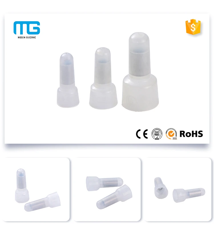 Wholesale Nylon terminals closed end wire connectors cable end caps ...