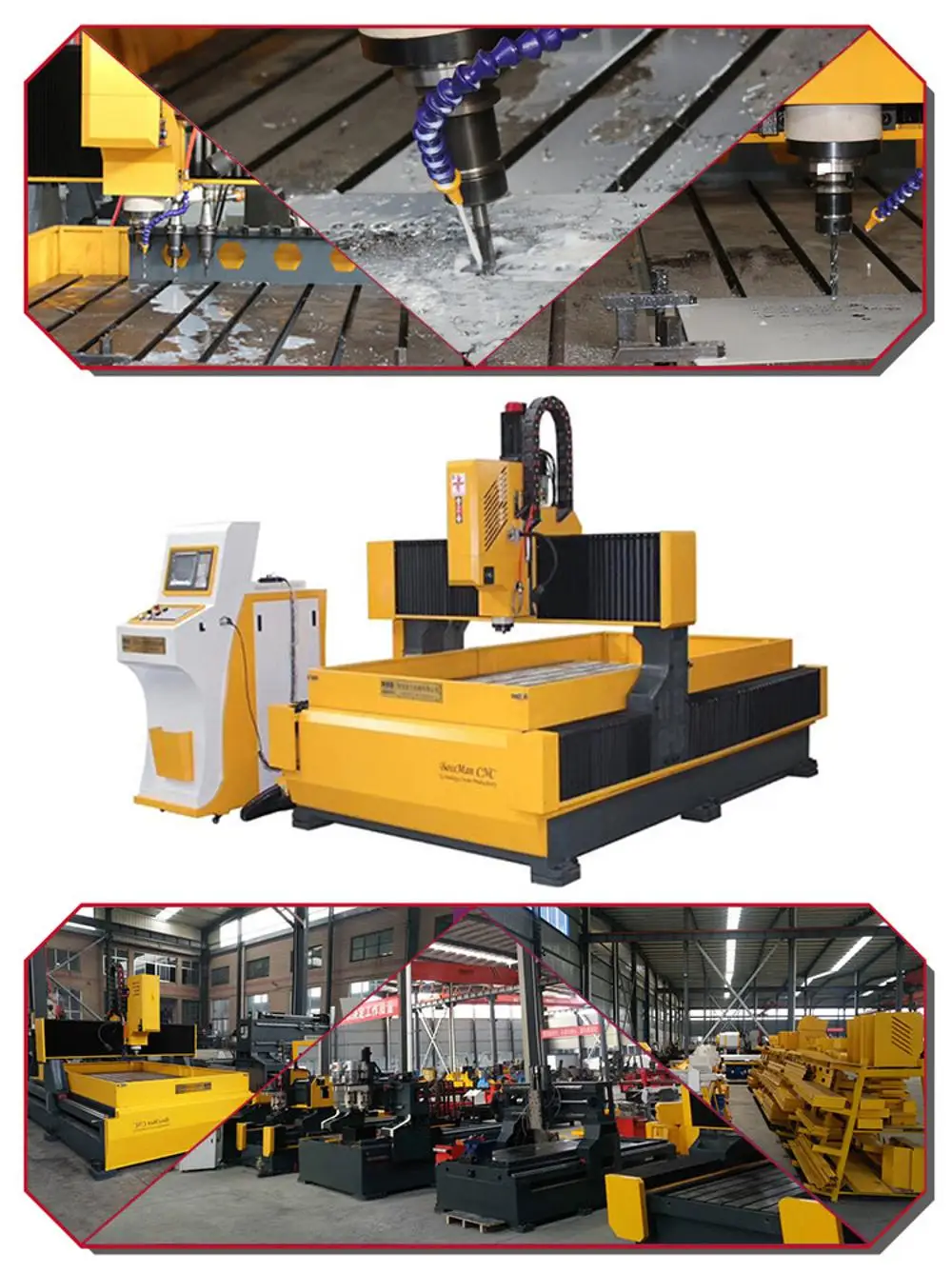 Cnc Milling Machine Equipment Aluminium Profiles Drilling Hole Machine ...