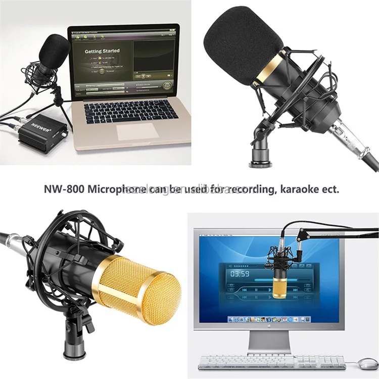 Professional Condenser Microphone Bm-800 Bm 800 Cardioid Pro Audio ...