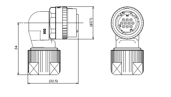 Circular Connectors Ddk 10 Pin Din Connector Cm10-ap10s-l(d6) - Buy 10 ...