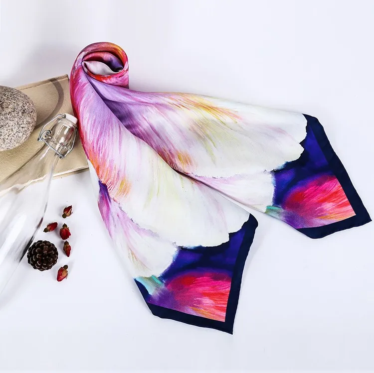 Chinese Silk Scarf Women Scarf Silk Print Silk Scarf Custom Digital ...