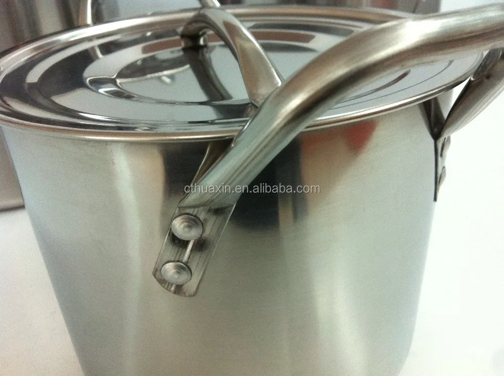 Chaozhou Chaoan Caitang 4pcs Stainless Steel Shallow Stock Pot