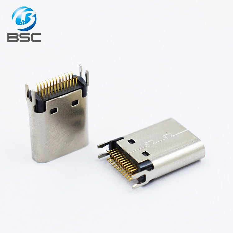 Universal Board Edge Pcb Plywood Straddle Mount 1.0mm 24pin Usb Type-c ...