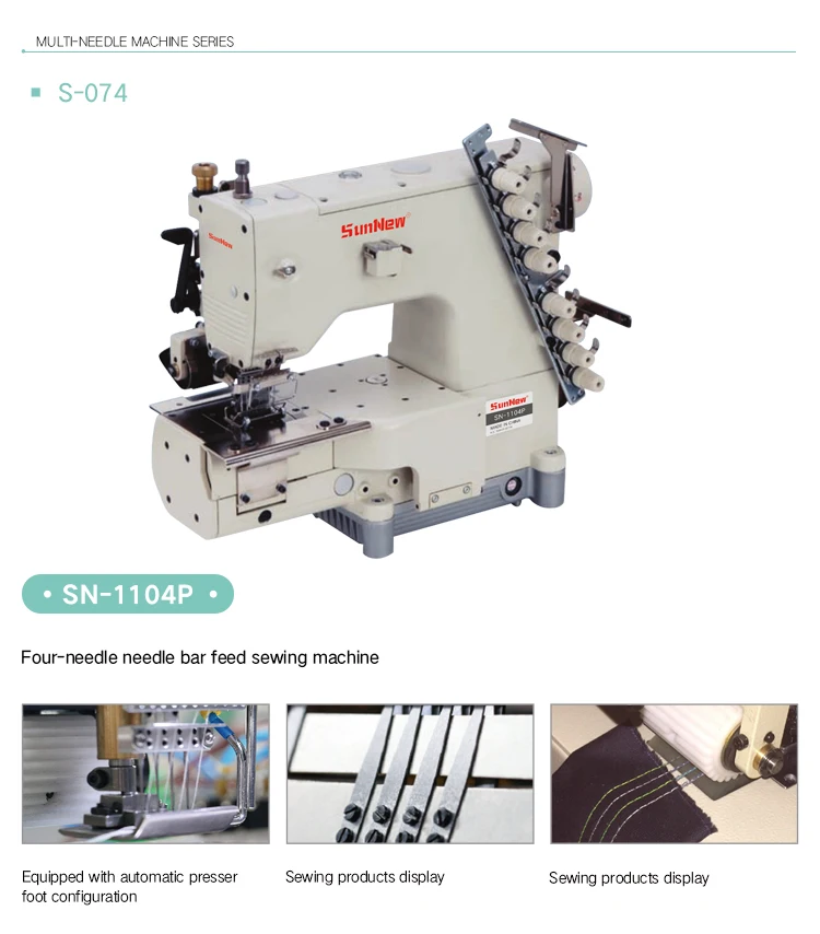 1104p Multi-needle Sewing Machine For Pants Waist Banding Industrial ...