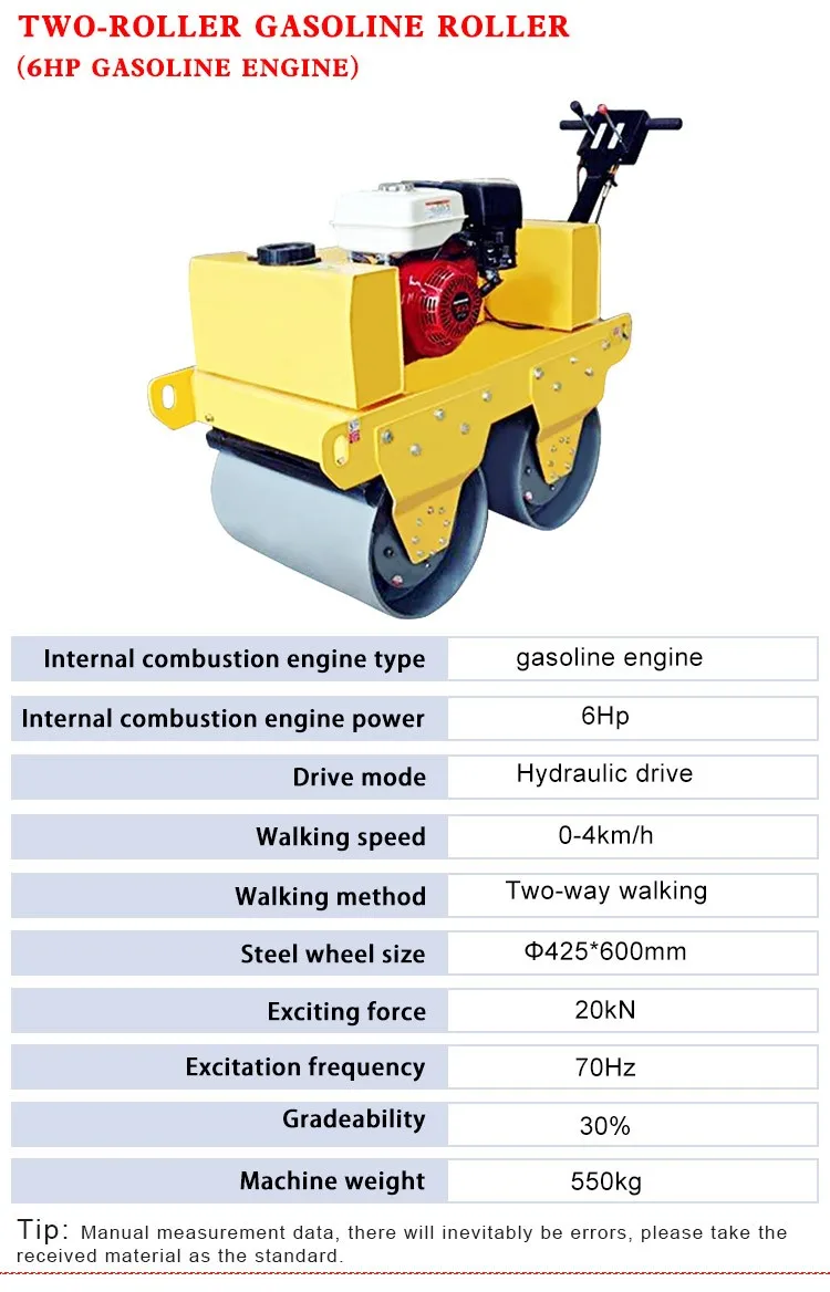 Good Condition Double Drum Remote Control Road Roller With Good Working ...