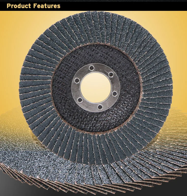 4-1/2" X 7/8" Premium Zirconia Flap Disc Grinding Wheel Sand Paper 60 ...