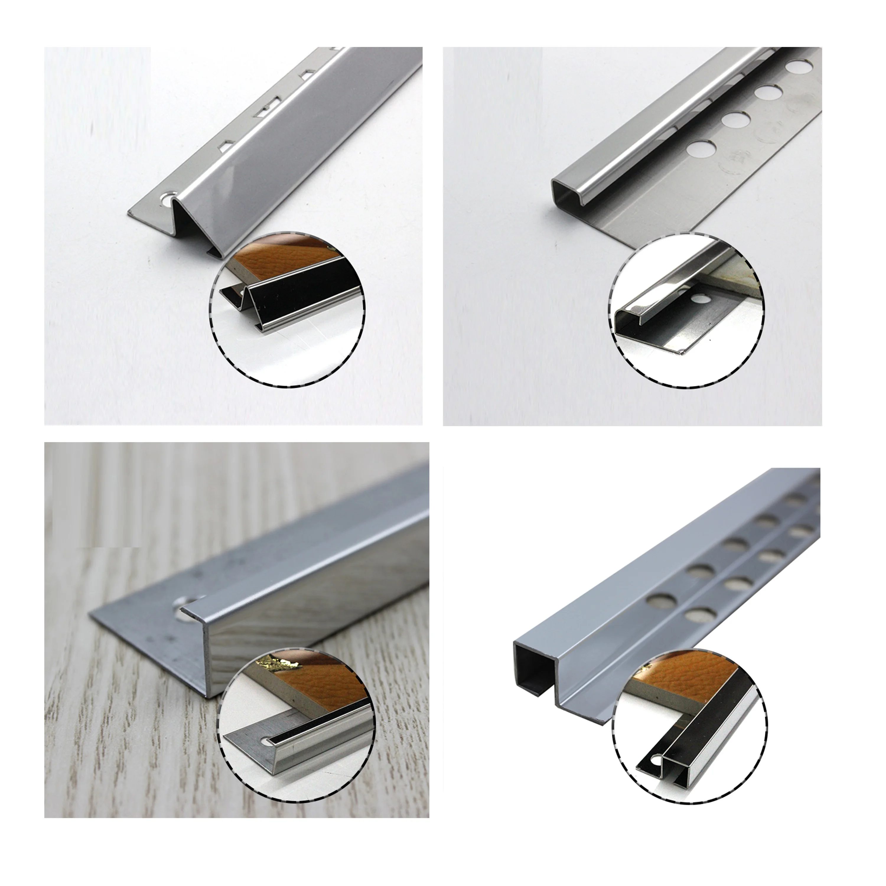 Ksl Global Decorative 1.0mm Stainless Steel Square Shape Metal Ceramic ...