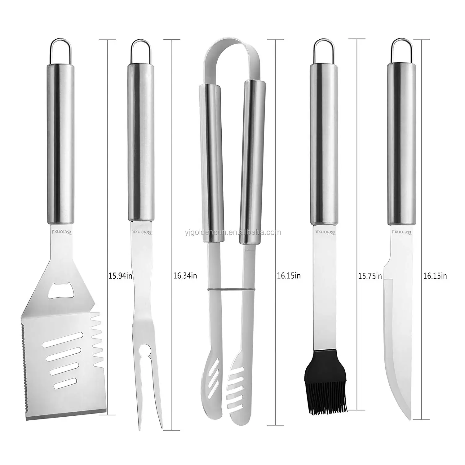 19 Pcs Stainless Steel Bbq Grill Tools Set Barbecue Accessories ...