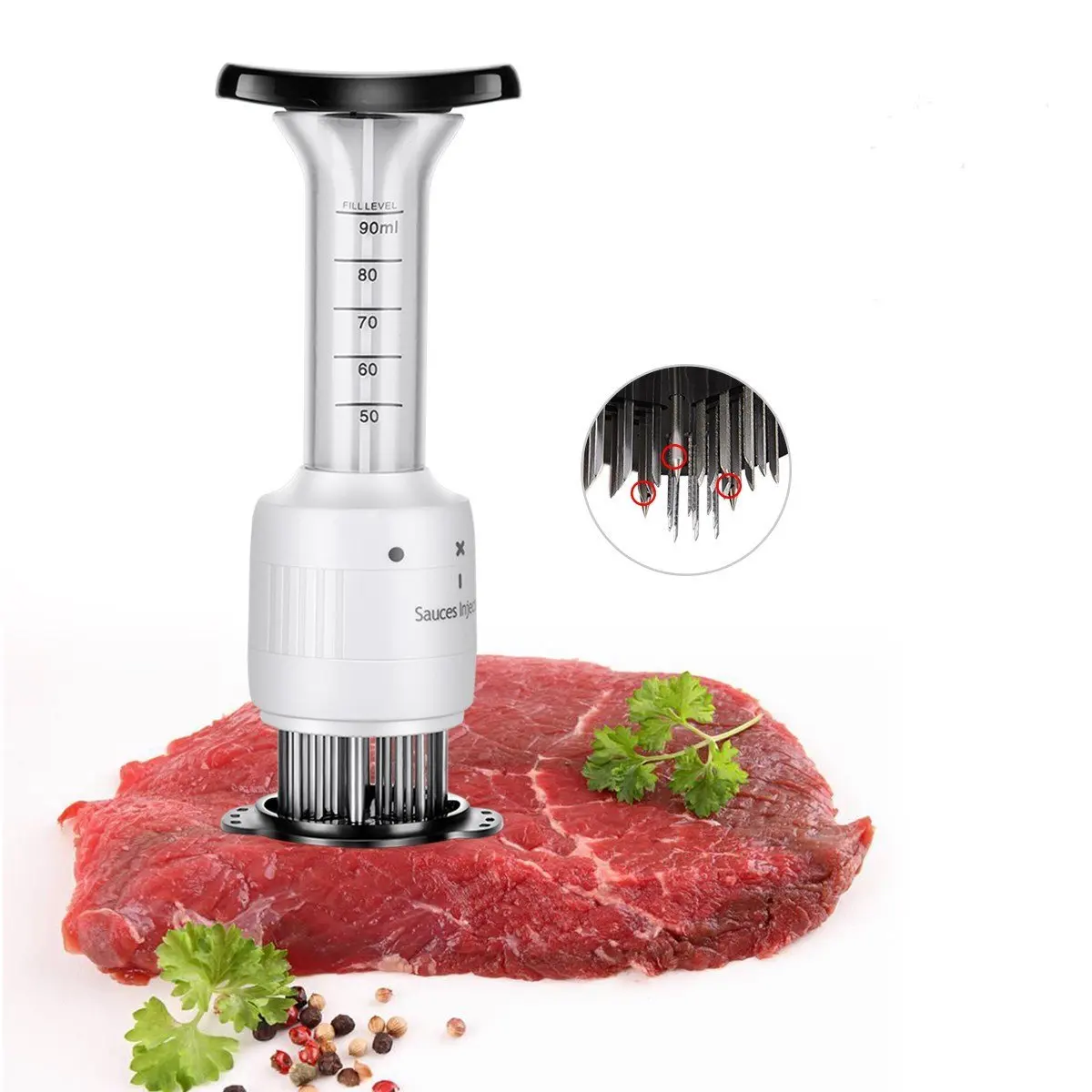 Meat Tenderizer Tool 36 Needles 36 Stainless Steel Sharp Needle