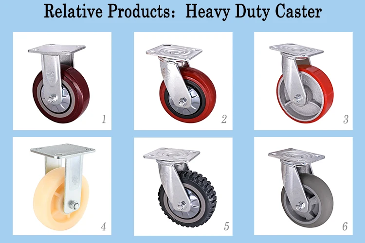 TPR 6 Inch Medical Mute Universal Caster Wheel - Durable & Silent