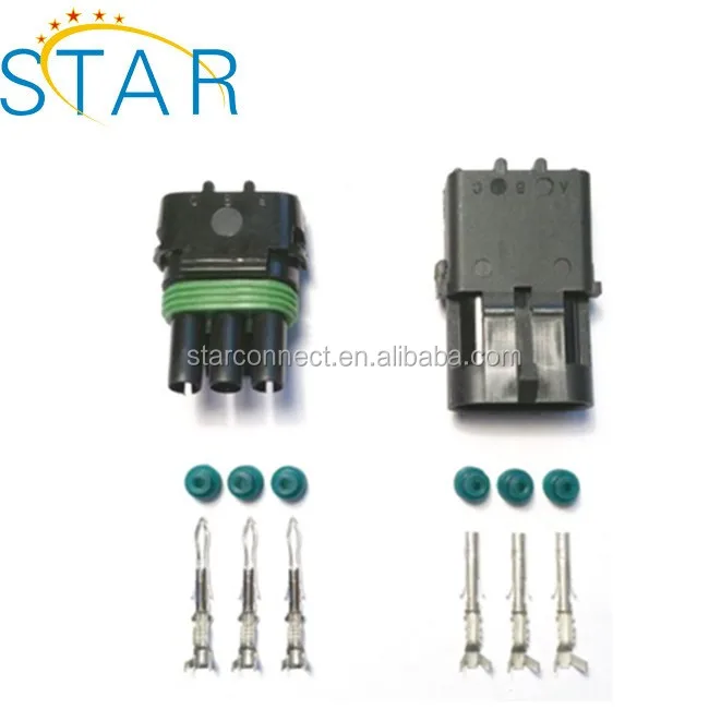 Car Automotive 3 Pin PA66 Connectors - Waterproof & Reliable