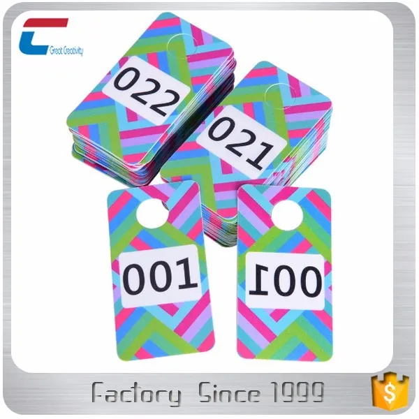 Clothing Plastic Hanger Number Tags,1-100 Consecutive Mirror Image ...