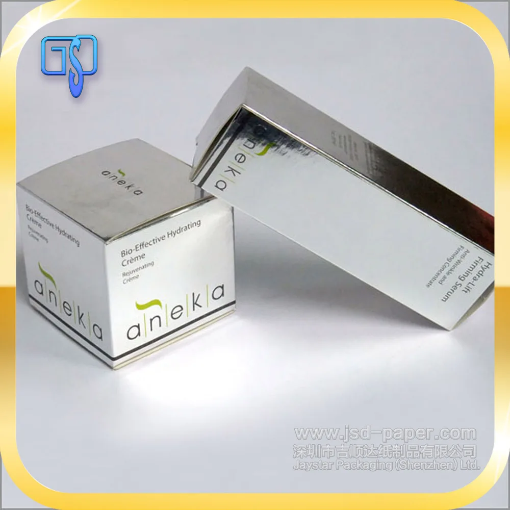 New Attractive Bulk Silver Color Paper Packaging Cosmetics Box - Buy ...