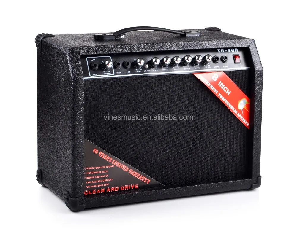 40w Guitar Amplifier With Mic,Wholesale /custom Guitar Amplifier (yx-tg-40 Mic) - Buy Bass ...