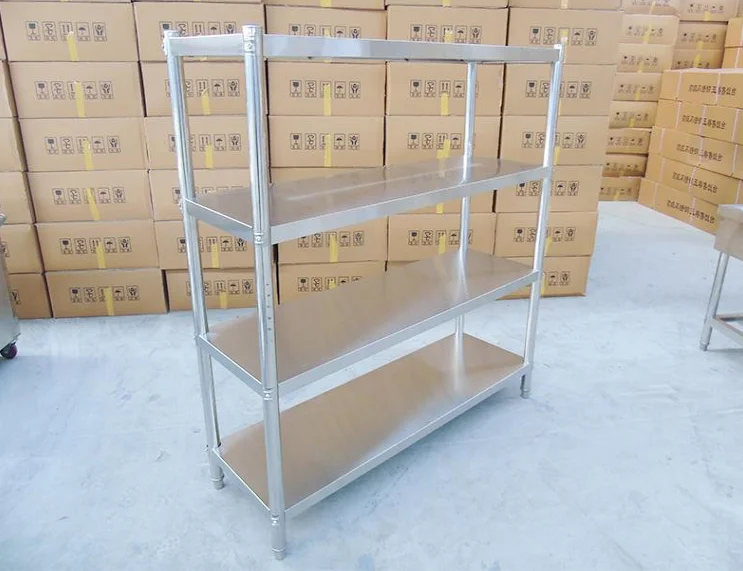 Shelf 304 Stainless Steel Rack Kitchen Storage Metal Shelf Metal Plate ...