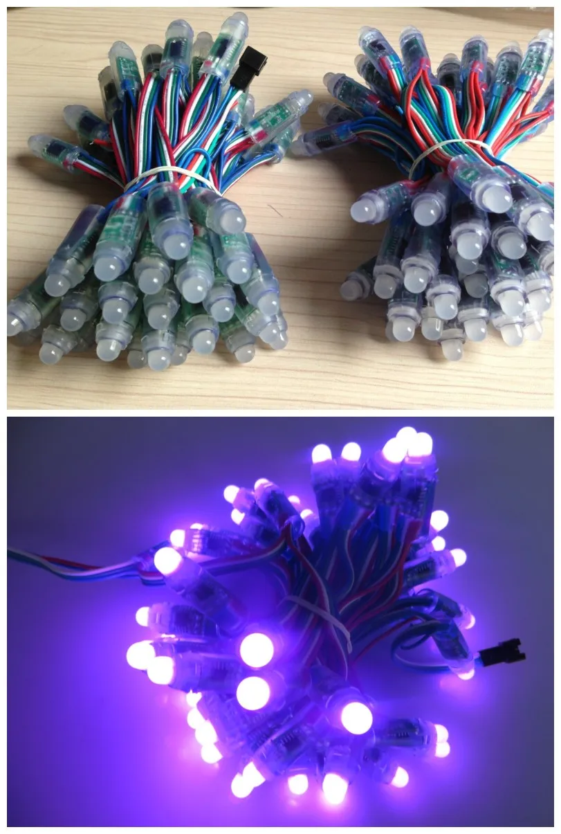 Rechargeable Full Color 2811 Chip Waterproof Injection 7515mm Led Pixel ...