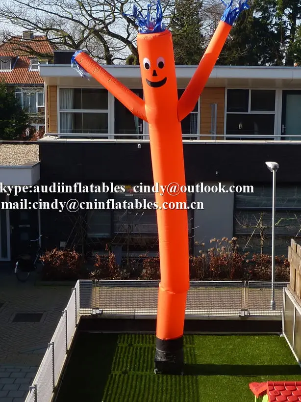 Orange Cartoon Inflatable Dancing Tube Decoration Inflatable Wiggle Man ...