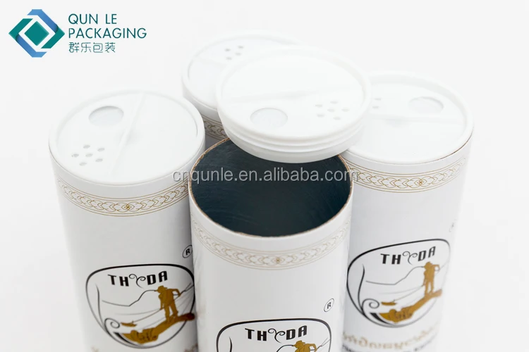 Custom Design Mini Cardboard Spice Shaker Paper Containers