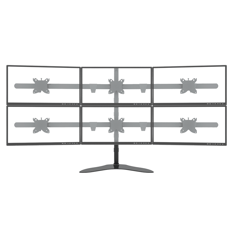 Multi 6 Monitor Stand Desktop with VESA 75X75 - China Supplier