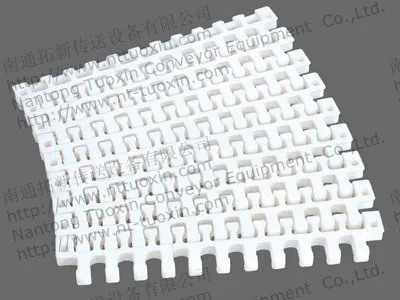 Flat Top Base Flights M2520 Plastic Modular Conveyor Belt For Bverage ...