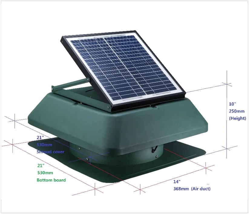 Eco Solar Vent With Battery System Sunny Super Air Ventilation Tools ...