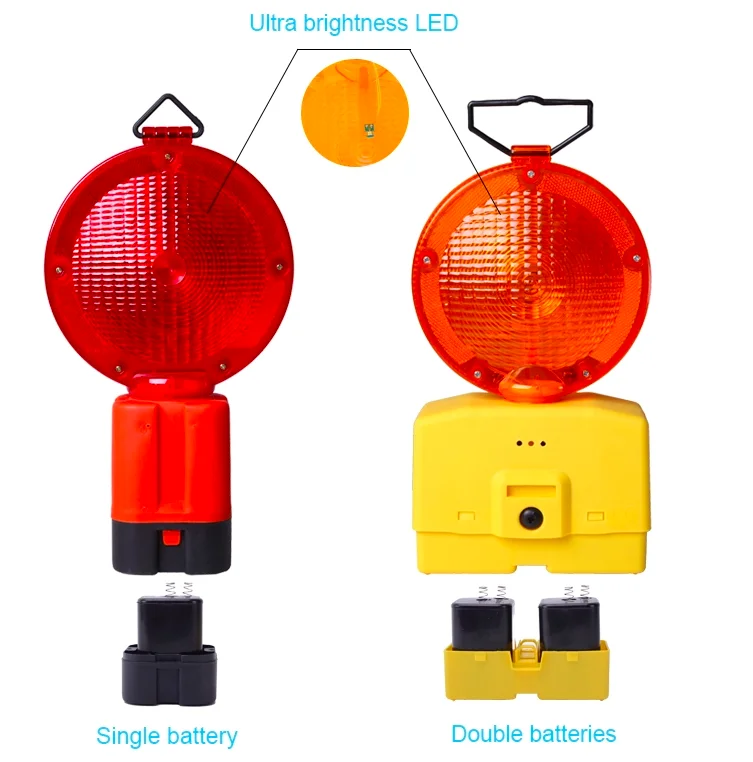 Red Color Barrier Warning Light For Road Construction - Buy Barrier ...