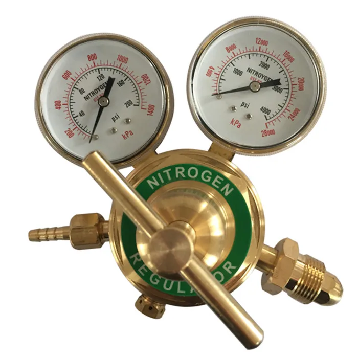 With 21 Years Experience Full Brass N2 Pressure Regulator With Watches ...