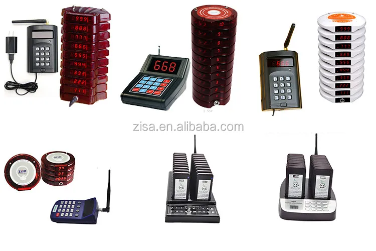 Wireless Restaurant Buzzer Caller Table Call/calling Button Waiter ...