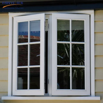 Aluminum Window With Grid Design /grill Design Casement Windows - Buy ...
