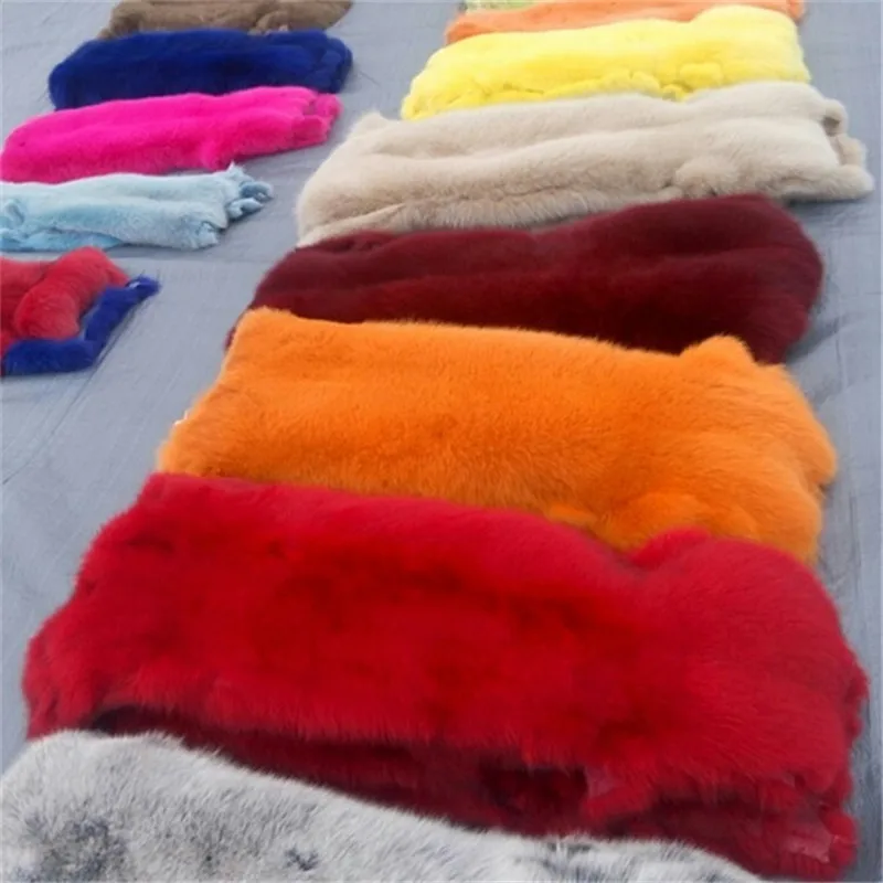 Af-37 Genuine Natural White Fox Fur Skin/high Quality Fox Fur Dyed ...