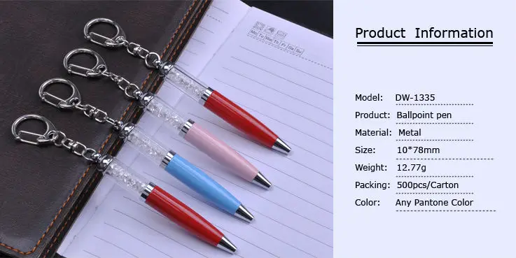 Beautiful Twist Crystal Mini Key Chain Pen,Pen Gift,Metal Key Chain ...