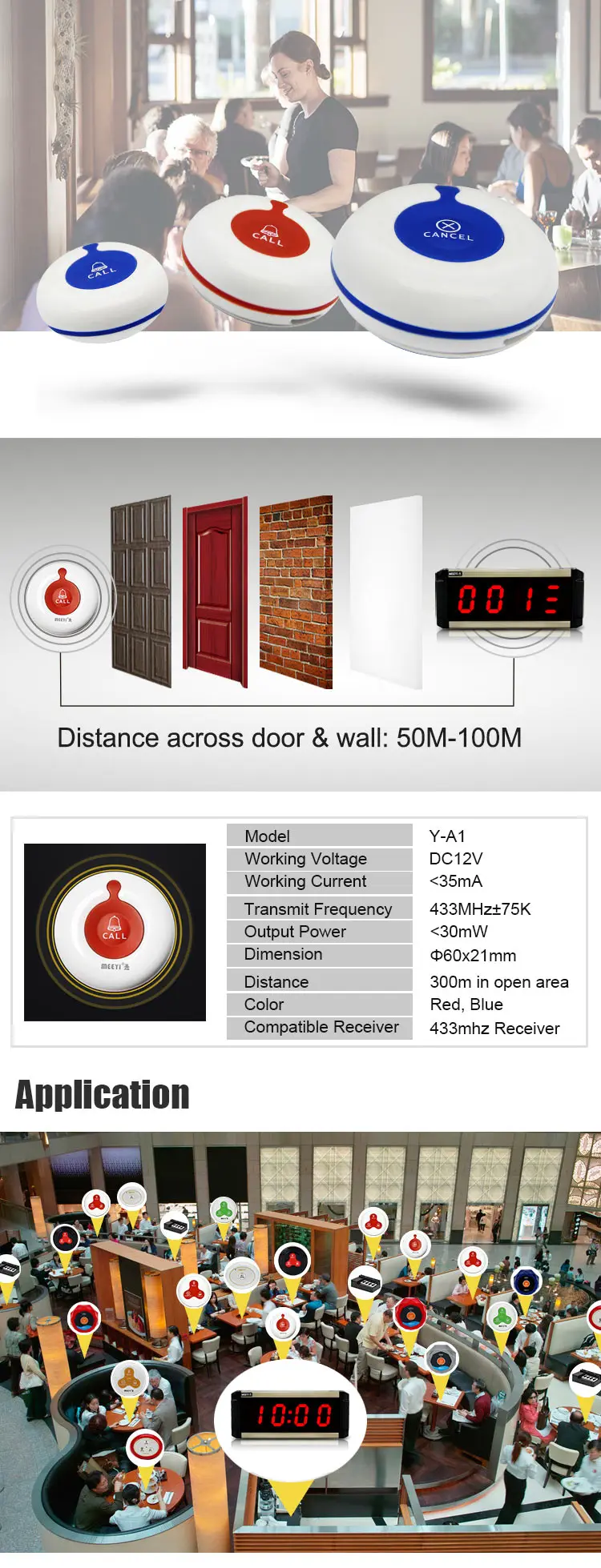 Remote Wireless Panic Button for Elderly - Safety & Comfort