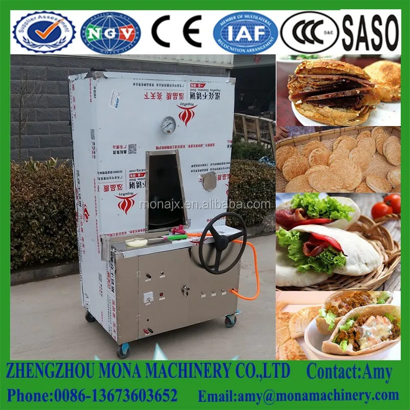 Commercial Rotating Flat Naan Bake Making Electric Gas Tandoor Lebanese ...