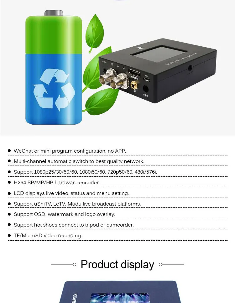 4g Encoder Wifi Encoder Streaming Encoder Streaming Server, High ...