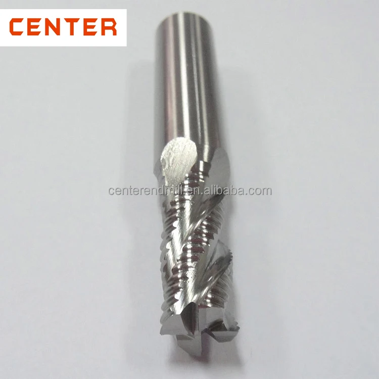 Center-micro Grain Rough End Mill Coated/3/4 Flute Rough Cnc Milling ...