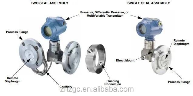 Rosemount Transmitter With 1199 Diaphragm Seal System - Buy 1199 ...