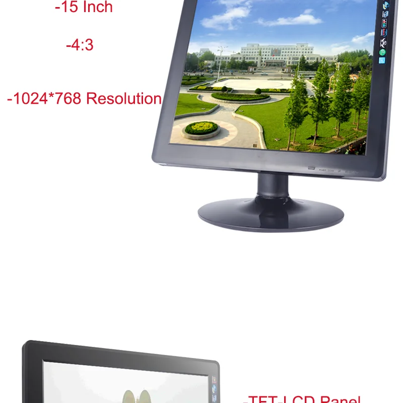 12 Volt Lcd Tv Monitor 15 Inch Hd Tft Lcd Tv Monitor - Buy 12 Volt Lcd ...