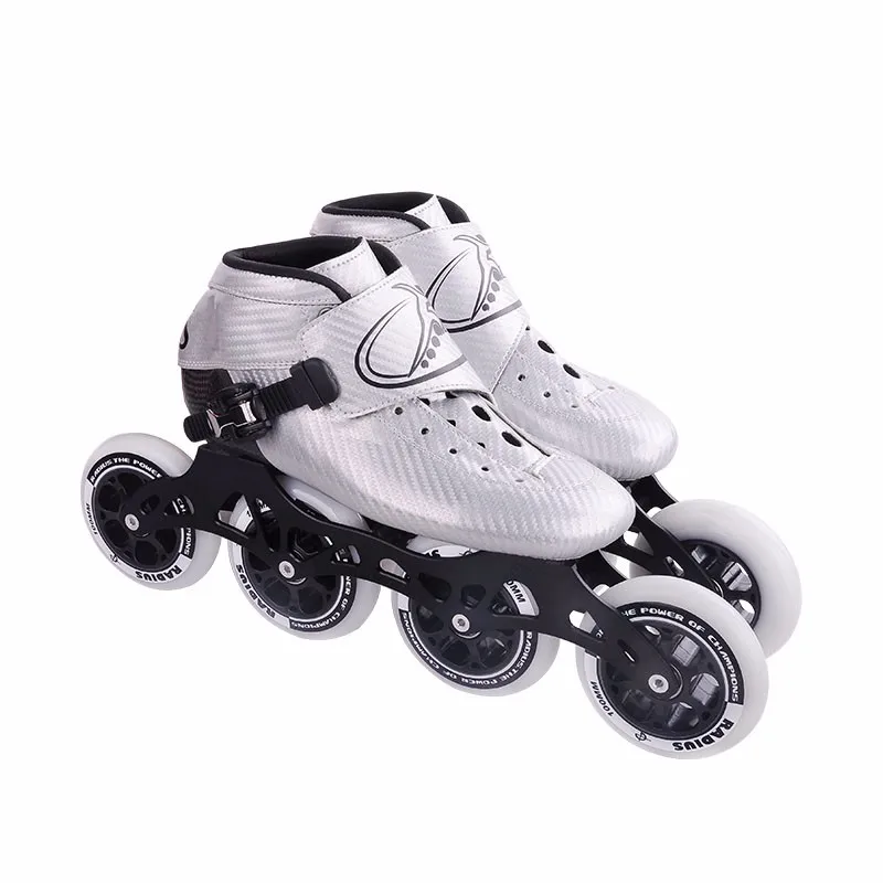 Fast Inline Skates - Professional 2 Layer Carbon Fiber Speed Skates