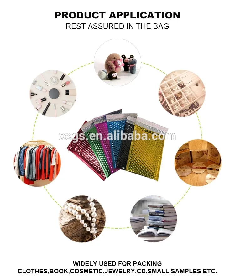 Free Sample Shock Resistant Packaging Bubble Mailers Customize Shipping ...