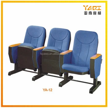 Movable Folding Theater Hall Auditorium Chair And Desks With Writing ...