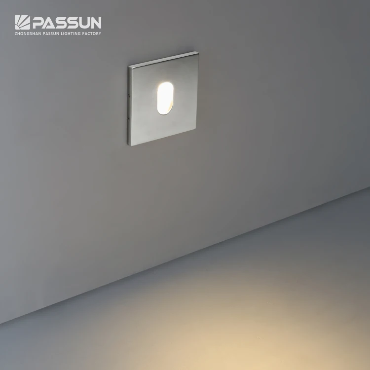 Modern Design Aluminum Indoor Recessed Wall Foot Lamp Led Stair Step ...